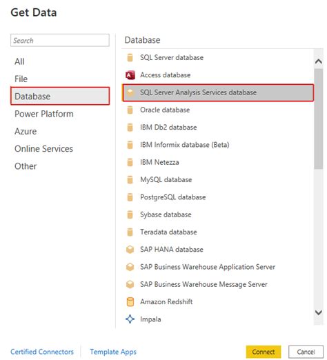 re adding a ssas data model as a data set in a wo microsoft