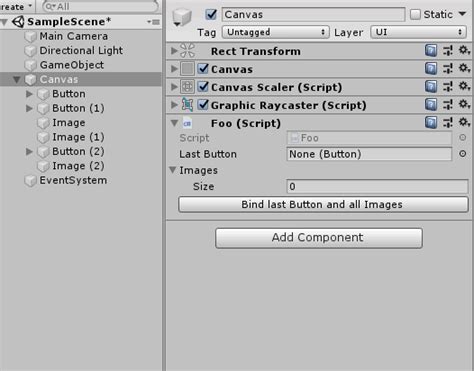 C Programatically Bind Script Property On Unity Edit Mode Not At