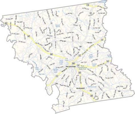 Rusk County Map Texas Us County Maps