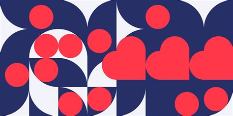 복고풍 스칸디나비아 스타일의 하트 원 직사각형 및 사각형과 로맨틱 벡터 추상적 인 기하학적 배경 파스텔 컬러의 심플한 셰이프