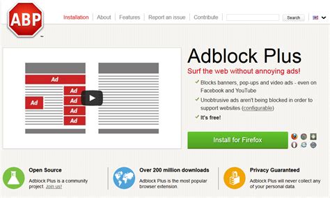 Adblock Plus บล็อกโฆษณาฟรีสำหรับ Chrome Firefox Internet Explorer Ie