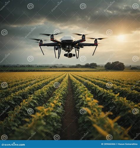 Create A Di Drone Monitoring Crop Health And Detecting Signs Of Disease Stock Photo Image Of