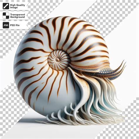 Premium Psd Nautilus Shell Isolated On White