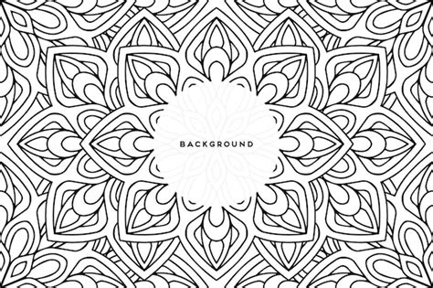 Premium Vector Ornamental Background With Geometric Circular Design
