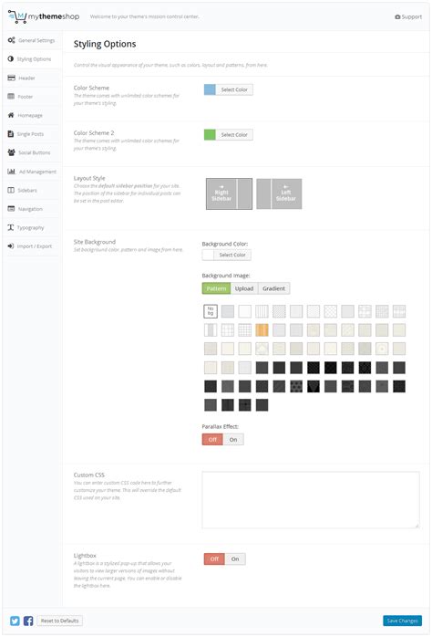 Styling Settings Class5 VoIP Softswitch