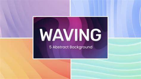 Waving Abstract Background Loop Elements Ft Abstract And Animation Envato