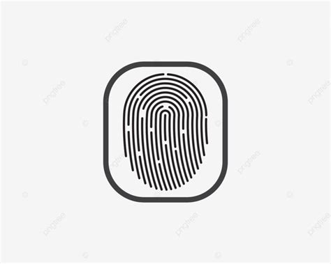 Fingerprint Illustration Vector Template Access Sign Biometric Vector Access Sign Biometric