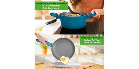 Nutrichef 12 Pc Nonstick Cookware Set
