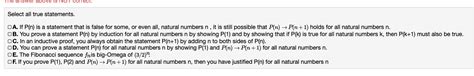 Solved Me Answer Above Is Not Select All True Statements