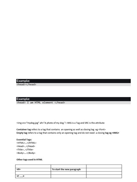 Html Notes Pdf Class Viii 1 Pdf