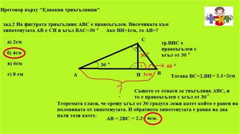 7 клас математика Еднакви триъгълници решения на примерни задачи Youtube
