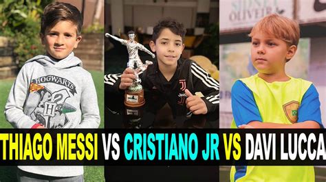 Thiago Messi Vs Cristiano Ronaldo Jr