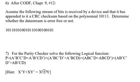 solved 6 after codf chapt 9 12 assume the following