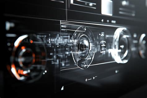 Glass Effect Video Player Ui With Translucent Cont Premium Ai