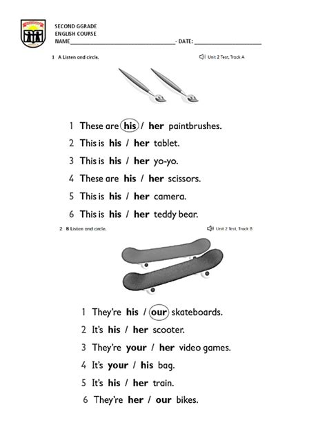 Second Grade Test Pdf