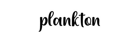 Plankton Font