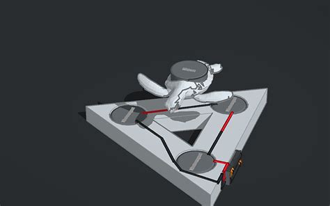 3d Design Maglev Structure Simlab Tinkercad