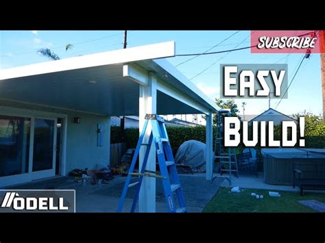 Diy Aluminum Patio Cover 14 Ft Deep X 24 Ft Wide White Attached
