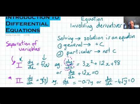 Differential Equations An Introduction YouTube