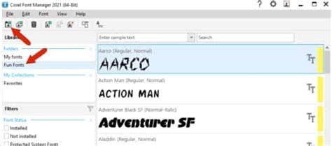 How To Import A Font Database Corel Discovery Center