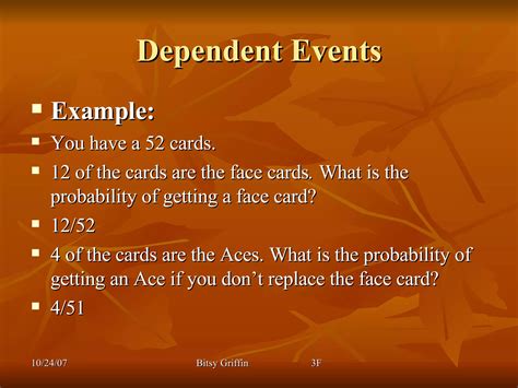 Probability Independent And Dependent Events Ppt