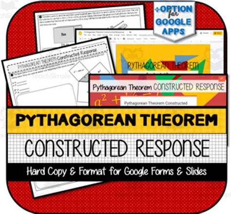 Pythagorean Theorem Constructed Response By Teach Simple