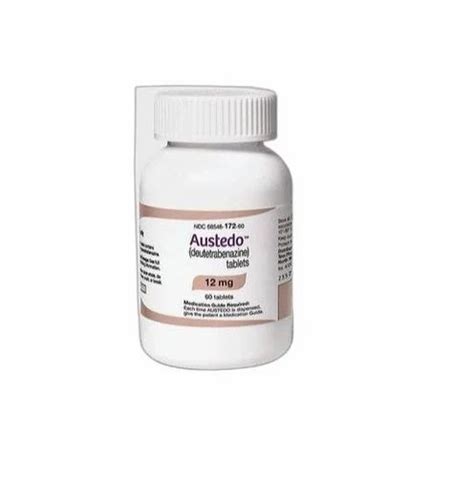 12 Mg Austedo Tablets Packaging Size 60 Tablets Bottle At Rs 7400 Box In Jammu
