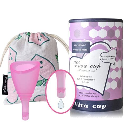 Falleo Clearance Menstrual Cup With Valve Discharge Moon Cups Feminine