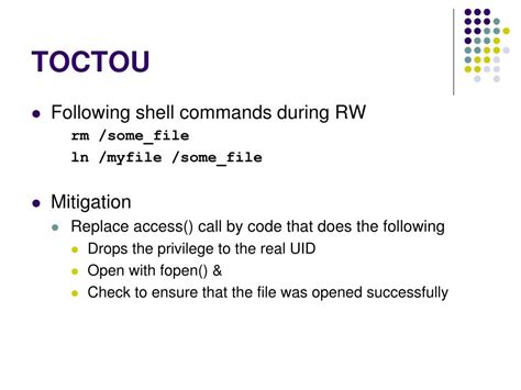 Ppt Secure Coding In C And C Race Conditions Powerpoint