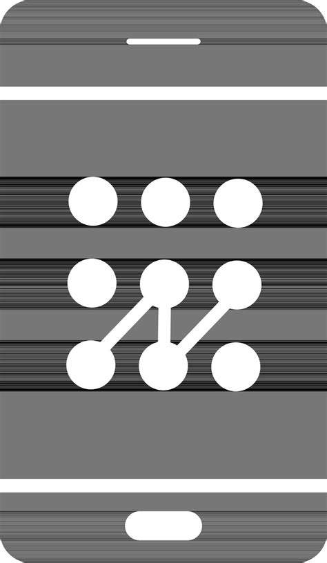 Pattern Lock In Smartphone 24336467 Vector Art At Vecteezy