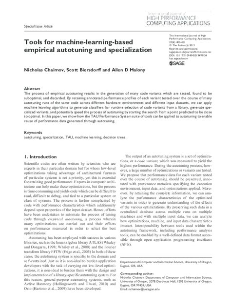 Pdf A Survey On Compiler Autotuning Using Machine Learning Survey