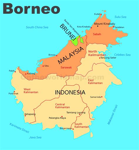 Borneo Hauptstadt Fläche Kalimantan Barat Yqqxk