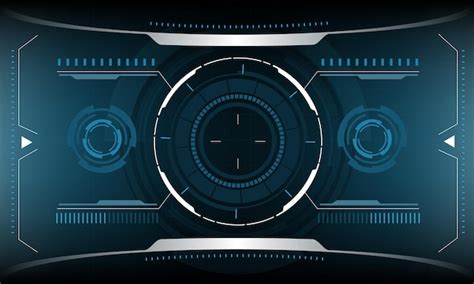 Premium Vector Hud Scifi Interface Screen View Design Virtual Reality Futuristic Technology