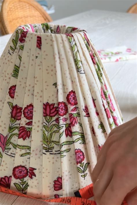 DIY Pleated Lampshade No Sew Technique