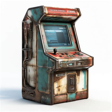 Premium Photo Illustration Abandoned Arcade Machine And Rusted