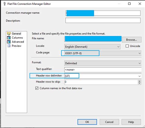 Ssis Line Break Is Not Recognized For Header When Importing CSV Stack Overflow