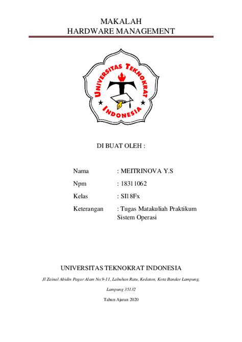 Doc Makalah Basis Data Dbms Data Base Management System Hadyan Adam