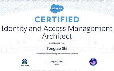 Songtao Shi On Linkedin Accomplished My Identity And Access Management Architect Certification