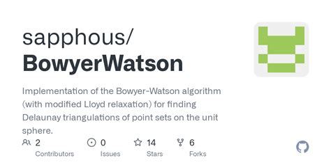 GitHub Sapphous BowyerWatson Implementation Of The Bowyer Watson Algorithm With Modified