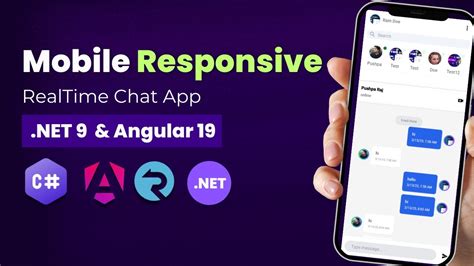 Mobile Responsive Real Time Chat App With Angular 19 And Net 9 Signalr