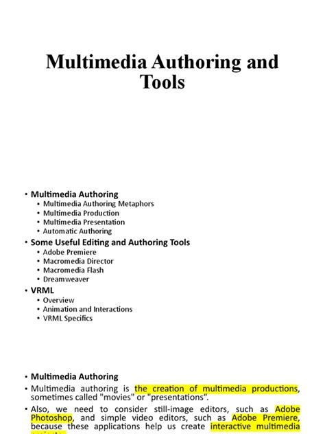 5 Multimedia Authoring And Tools Download Free Pdf Adobe Flash Video
