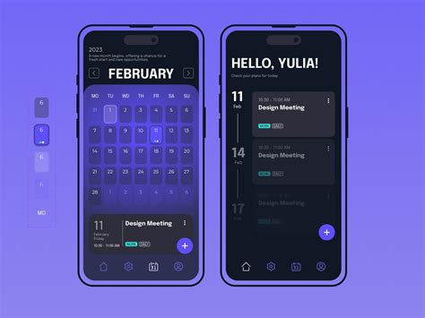 Calendar Mobile App UI Concept On Behance