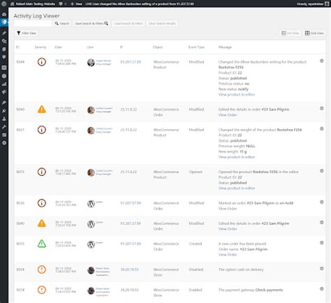The Difference Between Activity Logs For WooCommerce WooCommerce Logs And The WooCommerce