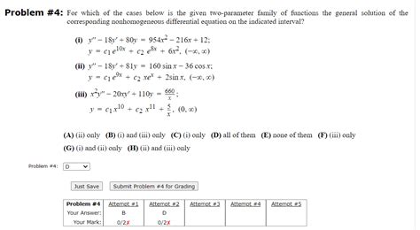 Solved Problem 4 For Which Of ﻿the Cases Below Is ﻿the