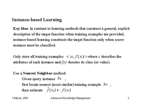 classification using instancebased learning 1 classification using