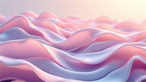 Soft Pastel Waves Creating A Serene And Calming Visual Experience Stock