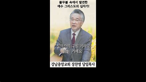 풀무불 속 다니엘의 세 친구 그 안에 오신 하나님 이 땅에 오신 예수님의 십자가 성육신의 종교 성경의 메시지 강남중앙교회 Shorts Youtube