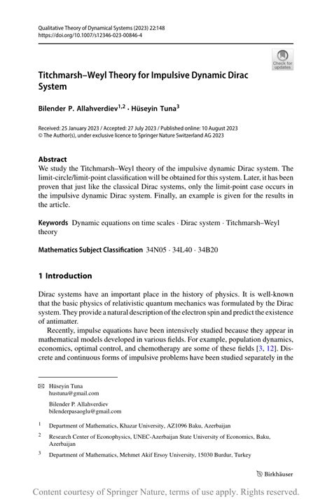 Titchmarshweyl Theory For Impulsive Dynamic Dirac System