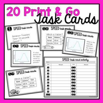 Speed Task Cards Print Digital By The Trendy Science Teacher