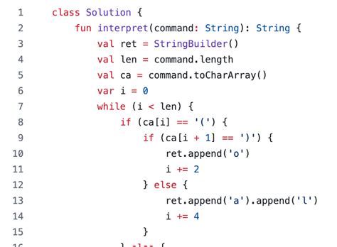 Kotlin 學習 String Leetcode Easy 1678 Goal Parser Interpretation